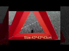 China Roadsafe 43cm ABS+PMMA Warning Triangle Red Emergency Sign for Traffic Safety for sale