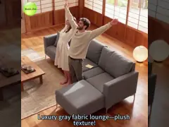 5715  Luxury Gray Fabric Lounge: Versatile Layout, Plush Texture – Stylish Multi - Functional Homes