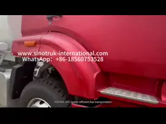China SINOTRUK HOHAN New HOWO Oil Truck Fuel Tank 4x2 Lhd Euro2 White and Red for sale