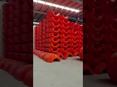 HDPE Pipe Floater with Temperature Range -40℃~+80℃ Orange/Yellow Color for Buoyancy Support in Marine Applications