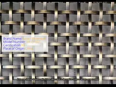 Decorative Crimped Wire Woven Screen Mesh Sheet for Interior Furniture Cabinets