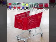 China Large Capacity 175L Plastic Shopping Carts Multiple Use Supermarket Trolley Plastic for sale