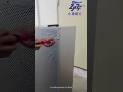 Gabinete de Fluxo Vertical com Iluminação e Tamanho do Ventilador ZJ-3 575*575*320 A Combinação Perfeita para Gerenciamento Ideal do Fluxo de Ar