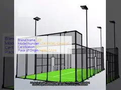 2025 New Super Panoramic Padel Courts Paddle Court Supplier Latest Design Classic Padel Tennis Court