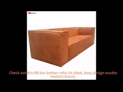 836Architectural Design Luxury Leather Cube Sofa Sets for High-end Reception Room