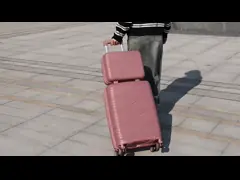 China PP Material Lightweight Suitcase with Large Capacity and Aviation Aluminum Pull Rod for Travel for sale