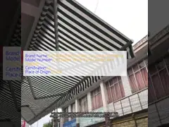 China Outdoor  White Painted Aluminum Arm C40 Baked White Paint Curved Arm Product for Store for sale