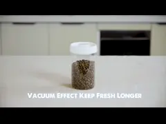 China High Borosilicate Glass Vacuum Jar with Leak-proof Seal and Stackable Design for Food Storage for sale