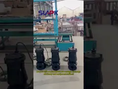 Sewage pump ready to pack