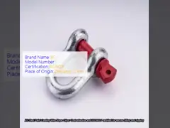 Red Paint Casting Wire Rope Clips Rigging Cable Grip Clamp Wire Rope Fitting