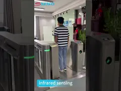 China Automatic Retractable Sliding Gate Turnstile Facial Recognition With Qr Code Scanner for sale