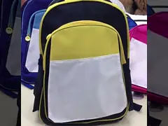 China Custom Logo Oxford Sublimation Blanks Book Storage Bag Custom Sublimated Backpacks For Kids for sale