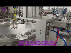 2050 J70 Rotary Turntable Film Cup Filling and Sealing Machine