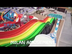 H6M Parque acuático de diversiones Equipo tobogán de fibra de vidrio para uso comercial y privado