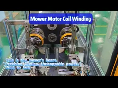 Mower motor coil winding