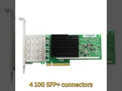 중국 HZ10X710F4 10기가비트 4포트 PCIe 네트워크 카드 (Intel XL710 칩 및 SFP+ 커넥터 포함) 판매용