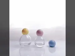 China Refillable Bulk Perfume Bottles 30ml 50ml Transparent Glass with Lid Sealing and Custom Logo Options for sale