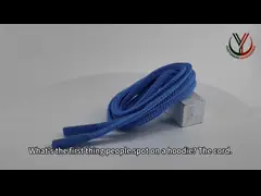 China L120cm Nylon Drawstring Cord with Logo Printed Matte Silicone Tips for Hoodies and Sweatpants for sale