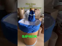 China Custom Size 24 Inch Fiber Drum Cover, Bulk Bag Filter Lid, Polyester Filtration Sleeve for Industrial Dust Collection for sale