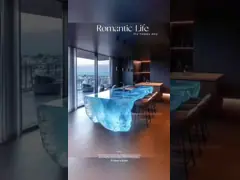 China Elegant Modern Design Reception Desk Luxurious Stone-Finished Hotel Lobby Front Desk for Gym & School Application for sale