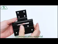 Customizable Black Aluminum Hinge for Flexible Rotation and Smooth Operation in Home and Office