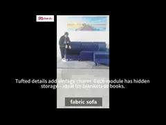 1321Minimalist Design Modular Saving Space Storage Fabric Sofa Sets Apartment Use