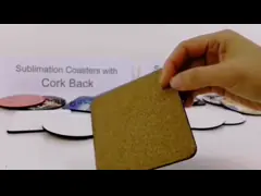 Cina Sottobicchieri in sublimazione MDF per stampa fotografica fai-da-te, sottobicchieri e tovagliette in sughero personalizzati in vendita