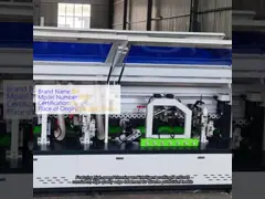 China 10.3kW Auto Edge Bander Machine for MDF PVC Wood - 18-24m/min Speed, 10-60mm Thickness Range for sale