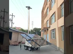 China Quick-Deployment Emergency Solar Lighting Trailer Solar Powered Led Trailer For Construction Site Lighting for sale
