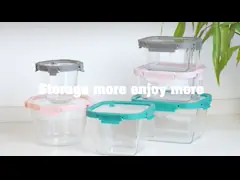 large capacity glass food container