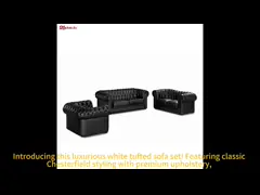 821Royal Toast Design Leather Tufted Sofa Sets for Villa Furniture