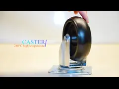 50mm Heavy Duty Castors Impact Resistant Cast Iron Industrial Caster Wheel