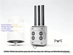 Fixed Anti-Drone Jamming System with 10KM Range 70MHz–6GHz Full-Band and 24/7 Work Drone Defense