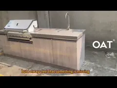 China Sustainable Outdoor Modular Kitchen Units Grill Sink Cupboards Antirust for sale