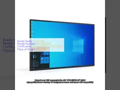 98 Inch Smart Remote & 4K Clarity   Wall-Mounted Digital Signage   Wide Compatibility  Space-Efficient