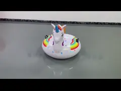 China Outdoor ski circle unicorn PVC inflatable ski board, cold-proof and durable PVC material outdoor sports inflatable toy for sale