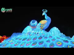 China Giant Dinosaur Model Outdoor Festival Lantern for Theme Park Light Shows for sale