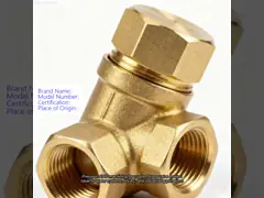 Custom Brass Valve Body China CNC Machining Precision CNC Machining Service for Water System HVAC Industrial Applications