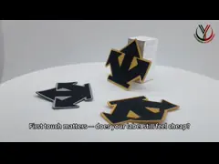 Twill Printed 1mm Washable Clothing Labels Custom Silicone Logo