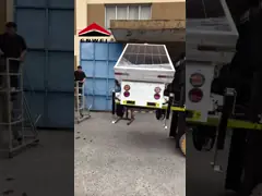 China Mobile Security Camera Trailer Mobile CCTV Trailer For Building Works Security for sale