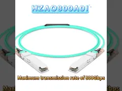 China Mellanox Compatible 800G OSFP NDR InfiniBand Active Optical Cable with Heat Sink on Top  Used for Quantum-2 Switch for sale