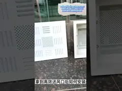 Terminal HEPA Dust Filter Box / Cabinet With Mini - Pleats HEPA Filter