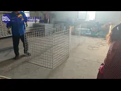 高耐久性防御バリケード 防御バッグ 蛇籠 バスティオン/溶接メッシュバリア バスティオン