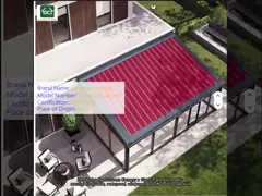 Outdoor Sunroom Canopy 10x10 Feet Aluminium Alloy Sunroom Awnings