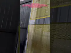Export Yellow Color (RAL1021) 5Peaks Type 940mm Width 5050mm Length Perforated Safety Screen Powder