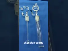 Factory Custom High Temperature Resistant Transparent Quartz Spiral Pipe