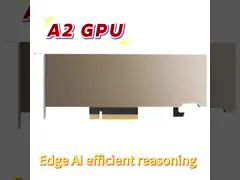 A2 16GB GDDR6 128 Bit Bus PCIe 4.0X8 GPU Graphics Processing Unit For AI Acceleration