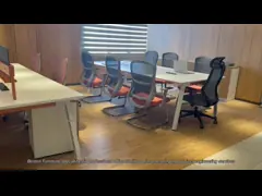 China Wooden Office Desk Partition 4 Person Staff Cubicle Office Table for sale