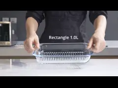 China IKOO Elegant Design Glass Baking Dish with High Borosilicate Glass and 500ml 1000ml 1600ml Capacity for Oven Microwave Freezer for sale