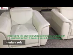 China Cream Nubuck Leather Sofa Furniture Reclining Couch 130kg for sale